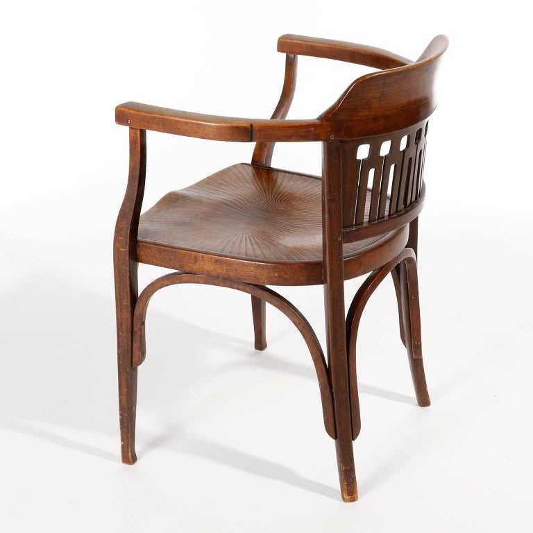Otto Wagner Chair Armchair by J.&J. Kohn, Austria, Vienna Secession ...