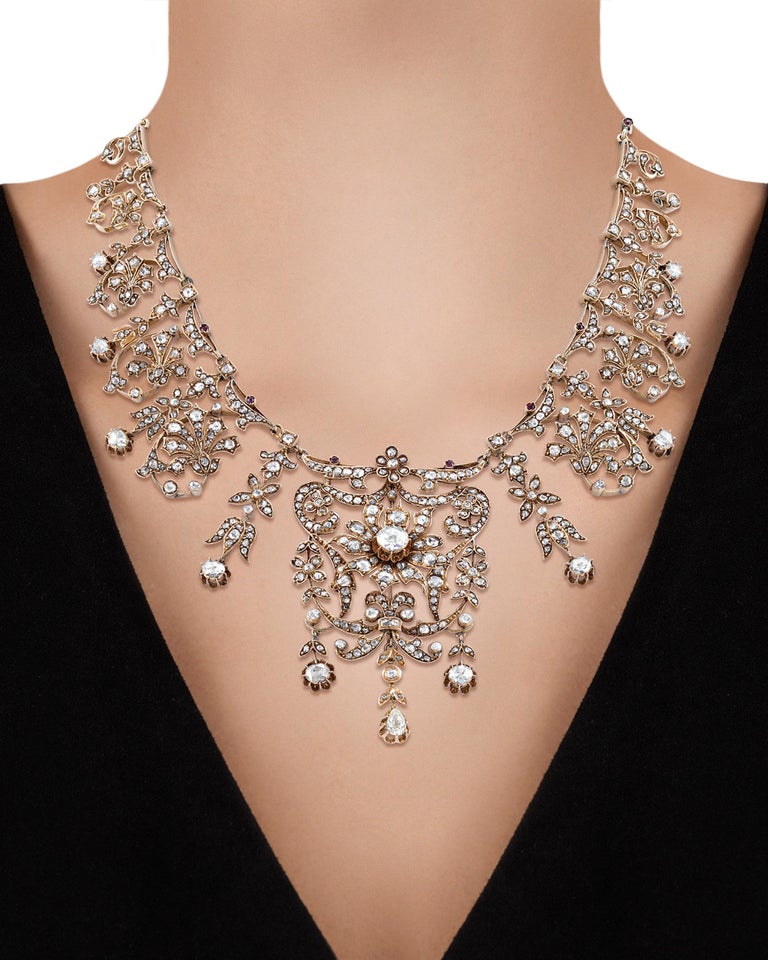 Ottoman Empire Diamond Necklace For Sale at 1stDibs