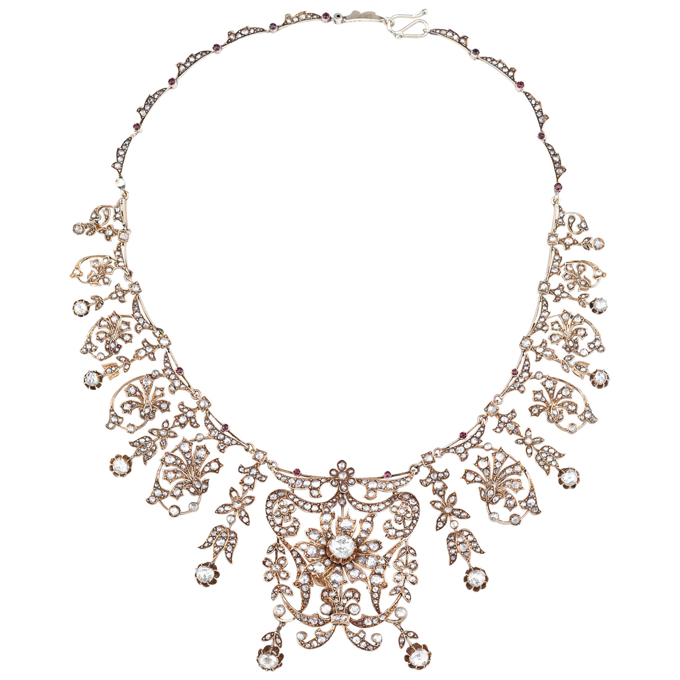 Ottoman Empire Diamond Necklace For Sale at 1stDibs