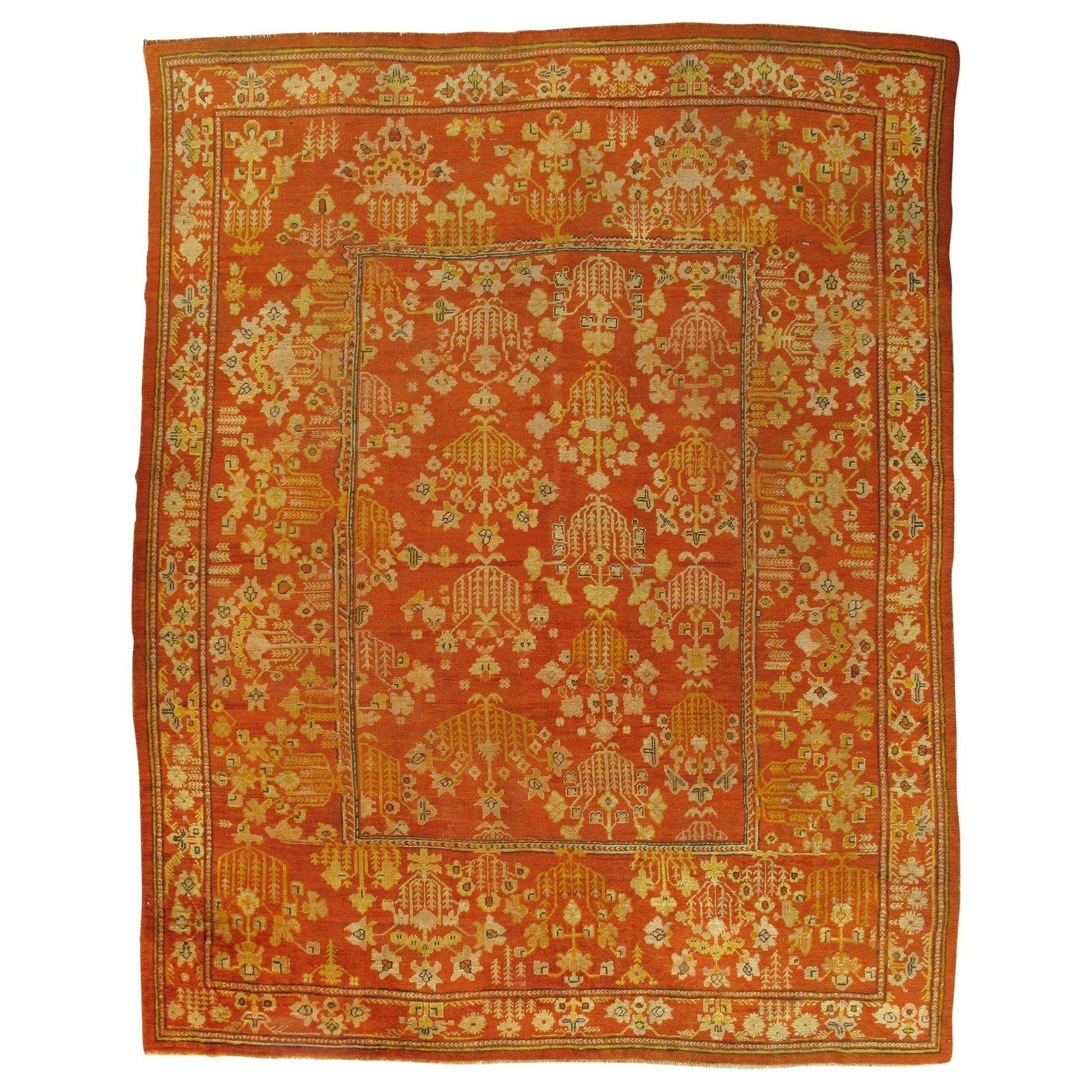 Festive "Tree-of-Life" Rug For Sale at 1stDibs