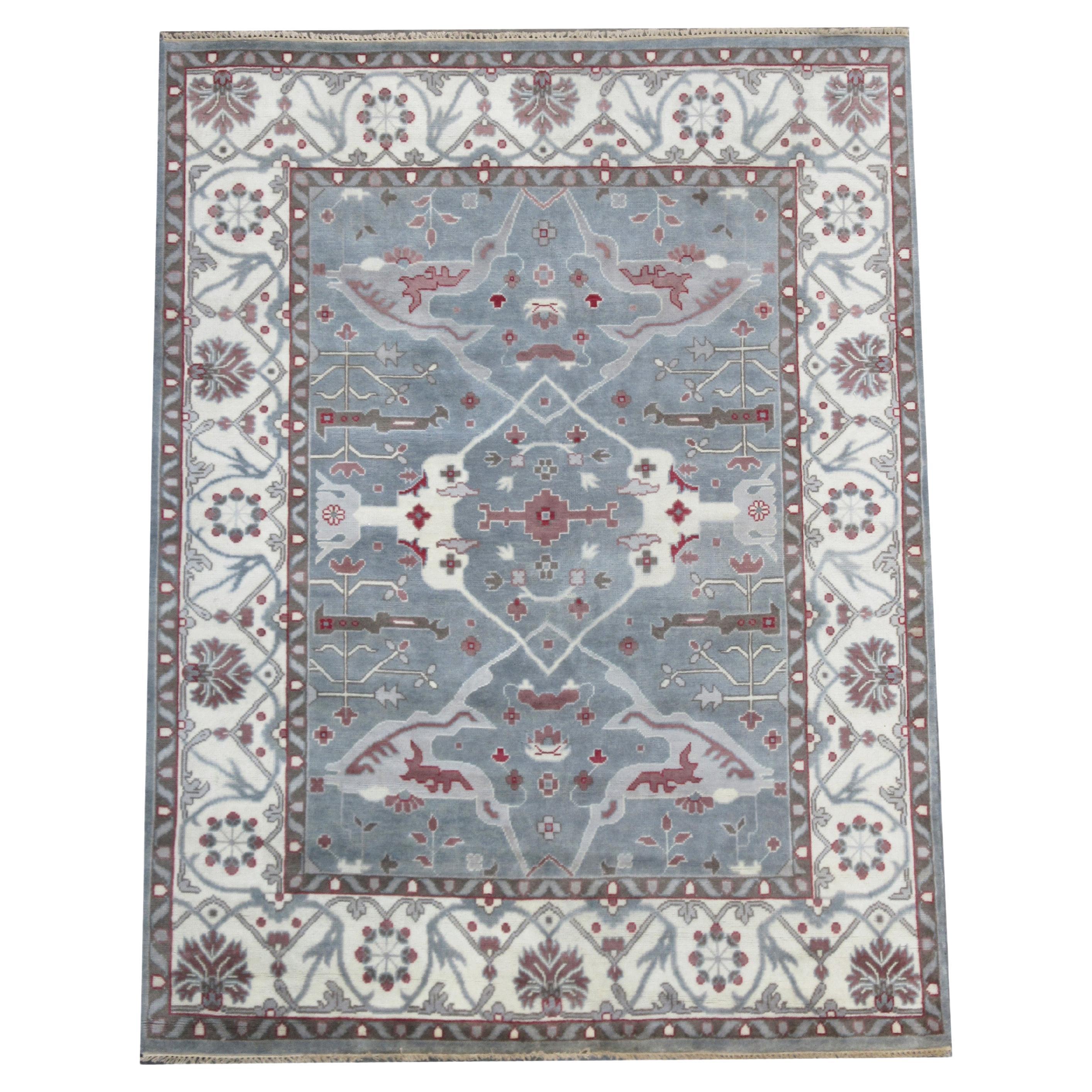 Hand-Knotted Stark Rug For Sale at 1stDibs