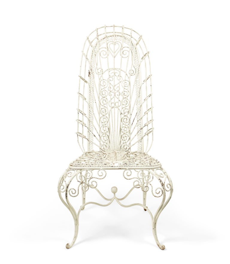 Outdoor Continental Spanish Iron Scroll Chairs For Sale at 1stDibs
