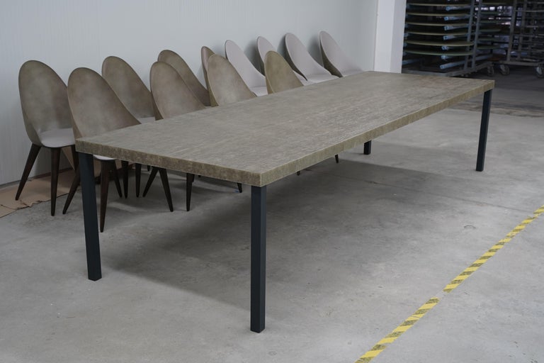 12 Ft. Long Outdoor Dining Table In Custom Lacquer Colors For Sale at ...