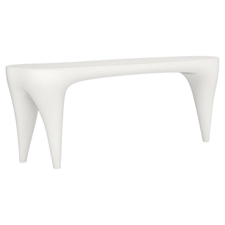 Outdoor Indoor Console Made to Order in Matte White Lacquer For Sale at ...