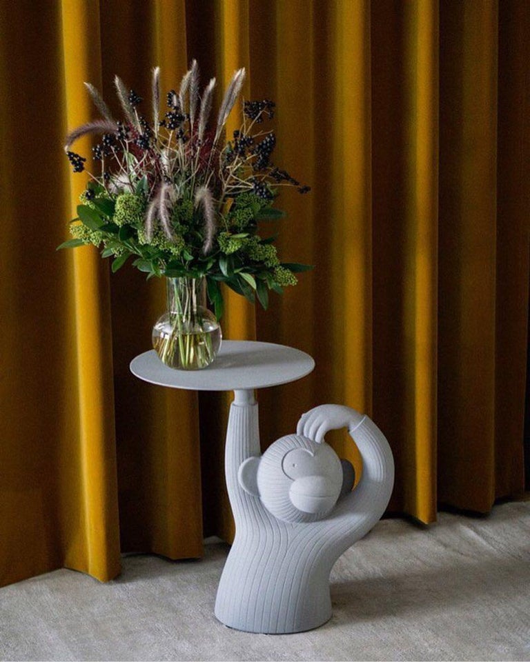 Outdoor and Indoor Glide Grey Concrete Monkey Side Table by Jaime Hyon ...