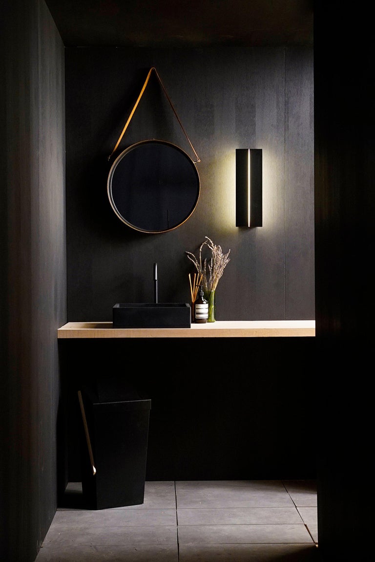 Outdoor Rated Ada Sconce 17 Black and Brass by Ravenhill Studio For ...
