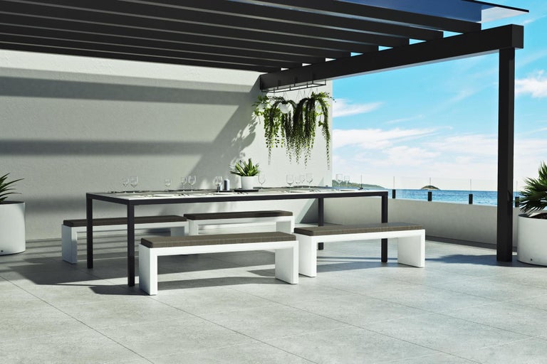 Outdoor Dining Table In Custom Resin Colors For Sale at 1stDibs