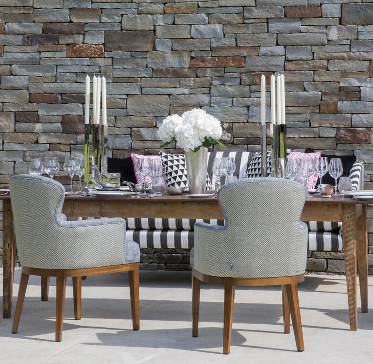 Outdoor Sammarco Dining Chair by Coco Wolf For Sale at 1stDibs