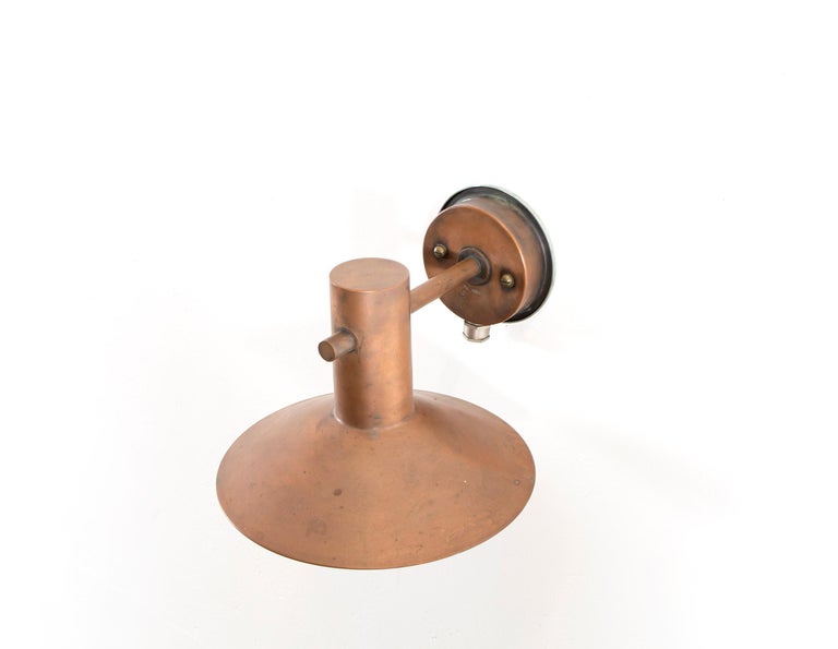 Outdoor Scandinavian Wall Light in Copper by Finn Lunde, Norway, 1970s ...