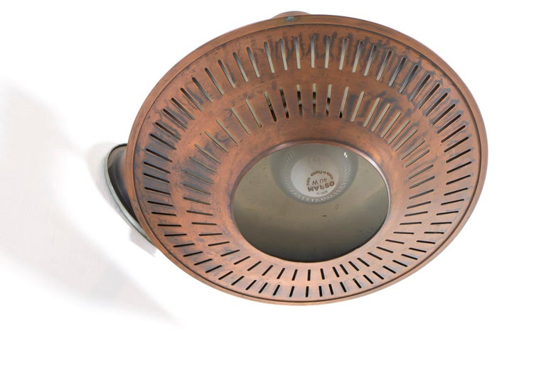 Outdoor Scandinavian Wall Light in Copper by Finn Lunde, Norway, 1970s ...