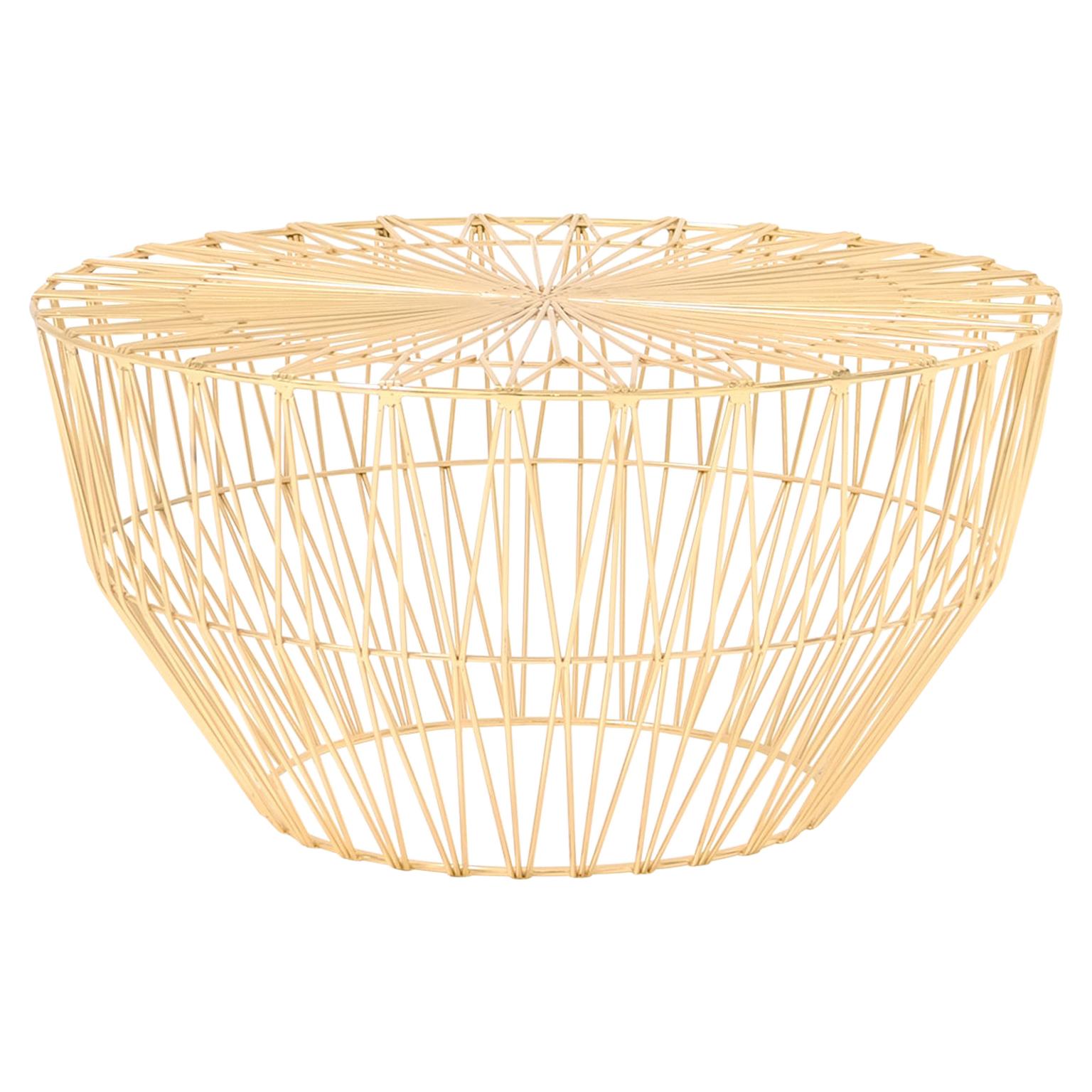 Outdoor Table Ottoman, the Drum Table by Bend Goods, White For Sale at ...