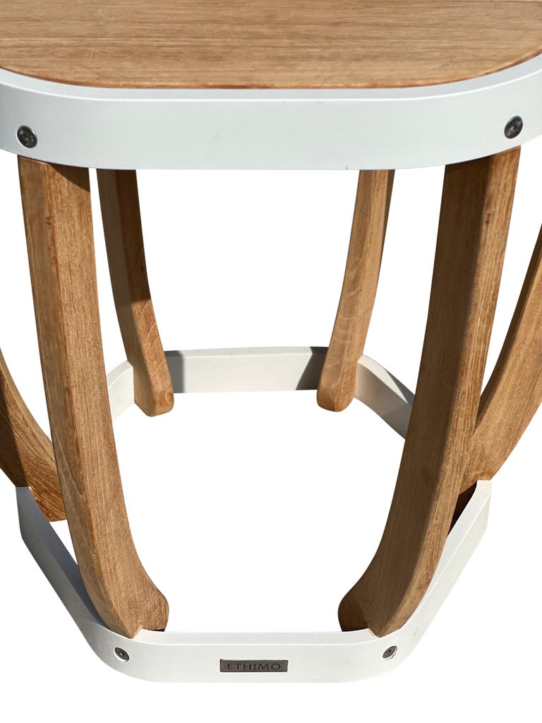 Outdoor Teak Side Tables by Ethimo, Made in Italy For Sale at 1stDibs