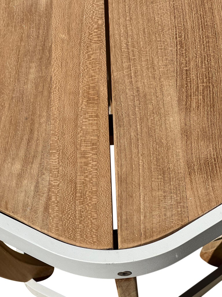 Outdoor Teak Side Tables by Ethimo, Made in Italy For Sale at 1stDibs