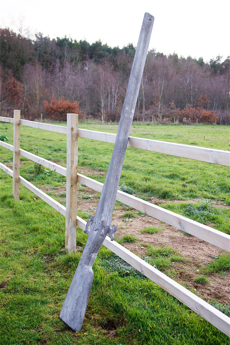 Oversize Wooden Double Barrel Shotgun Shop Sign at 1stDibs