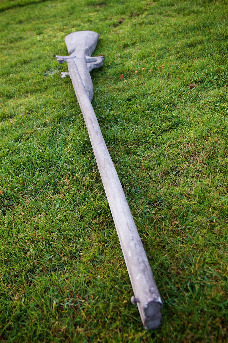 Oversize Wooden Double Barrel Shotgun Shop Sign at 1stDibs