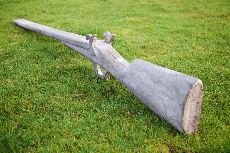 Oversize Wooden Double Barrel Shotgun Shop Sign at 1stDibs