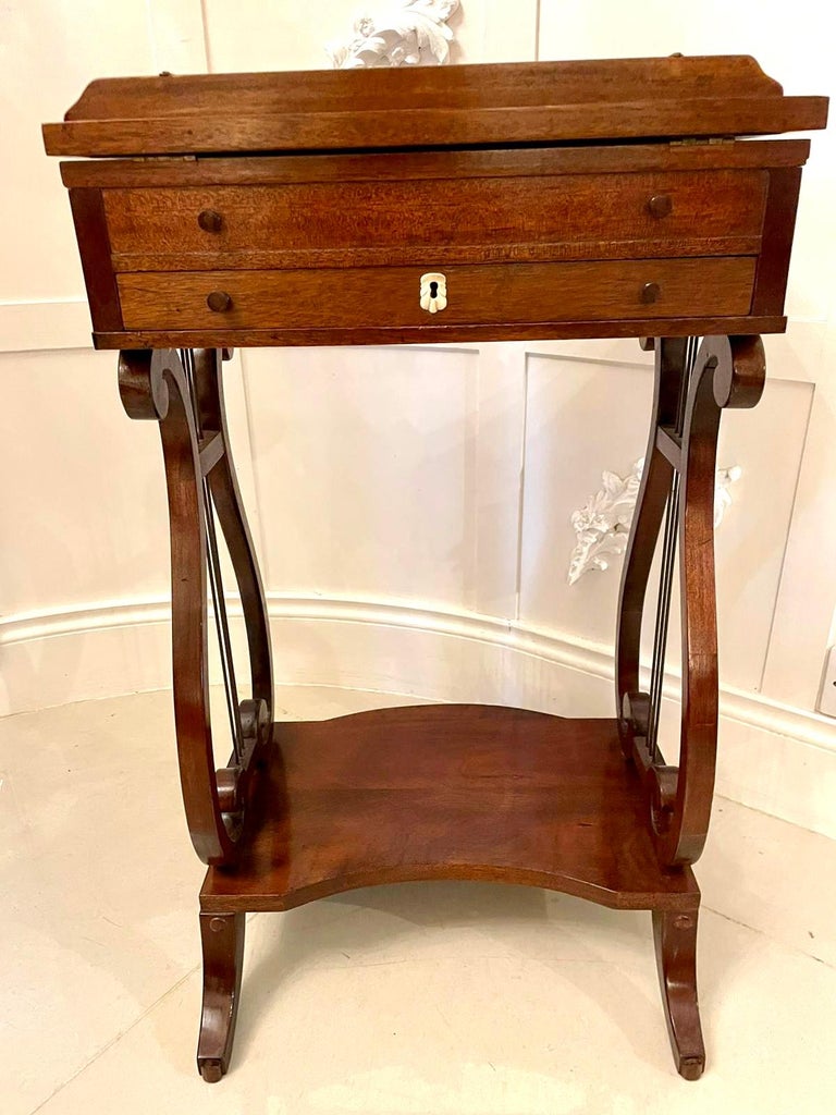 Outstanding Quality Antique Edwardian Inlaid Mahogany Reading Table For ...