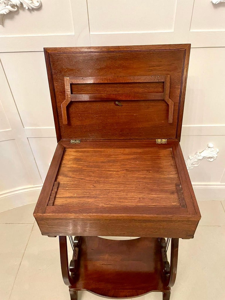 Outstanding Quality Antique Edwardian Inlaid Mahogany Reading Table For ...