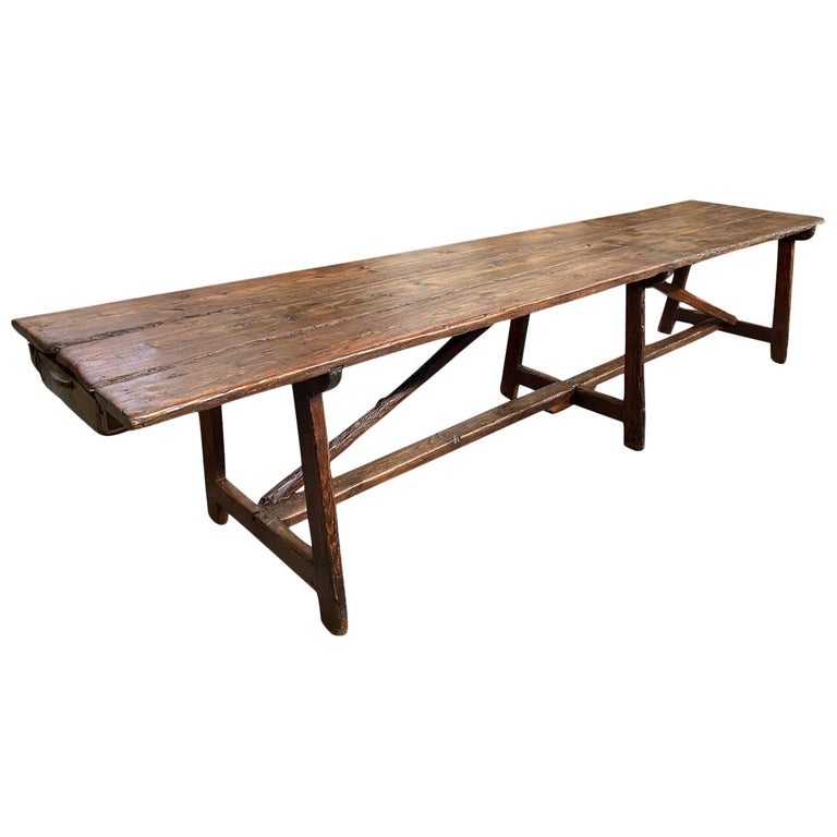 Outstanding 18th Century Italian Farm Table at 1stDibs