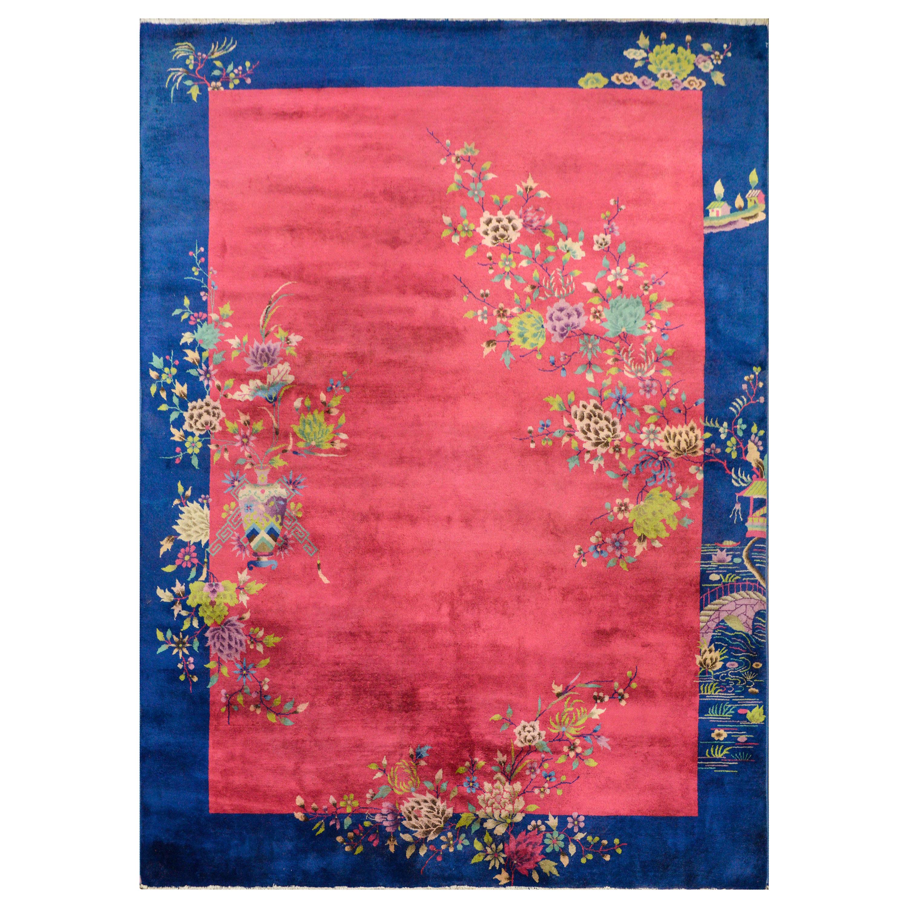 Outstanding Chinese Art Deco Rug at 1stDibs