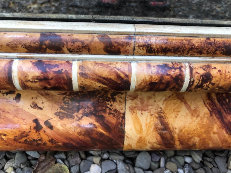 Outstanding Custom Faux Painted Tortoise Shell Mirror at 1stDibs