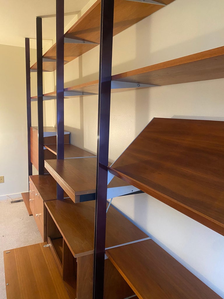 Outstanding Early George Nelson C S S, , 4-Bay Wall System, Herman ...