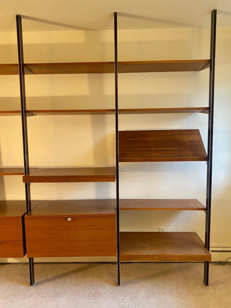 Outstanding Early George Nelson C S S, , 4-Bay Wall System, Herman ...