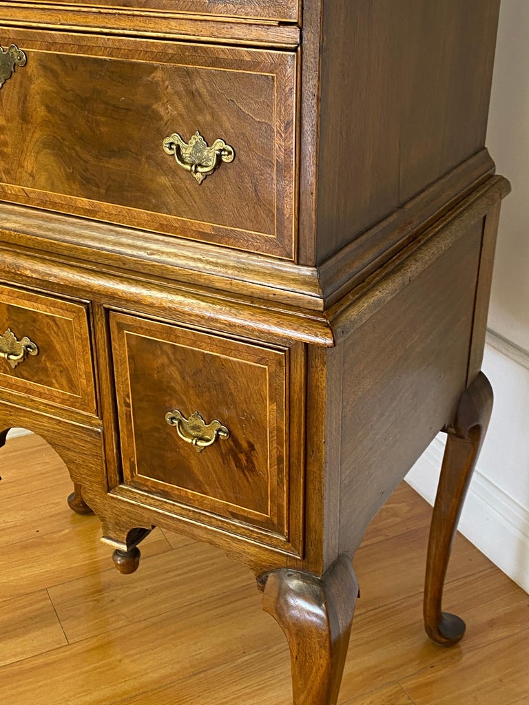 Outstanding English Mahogany Chippendale Style Highboy, C.1900 For Sale ...