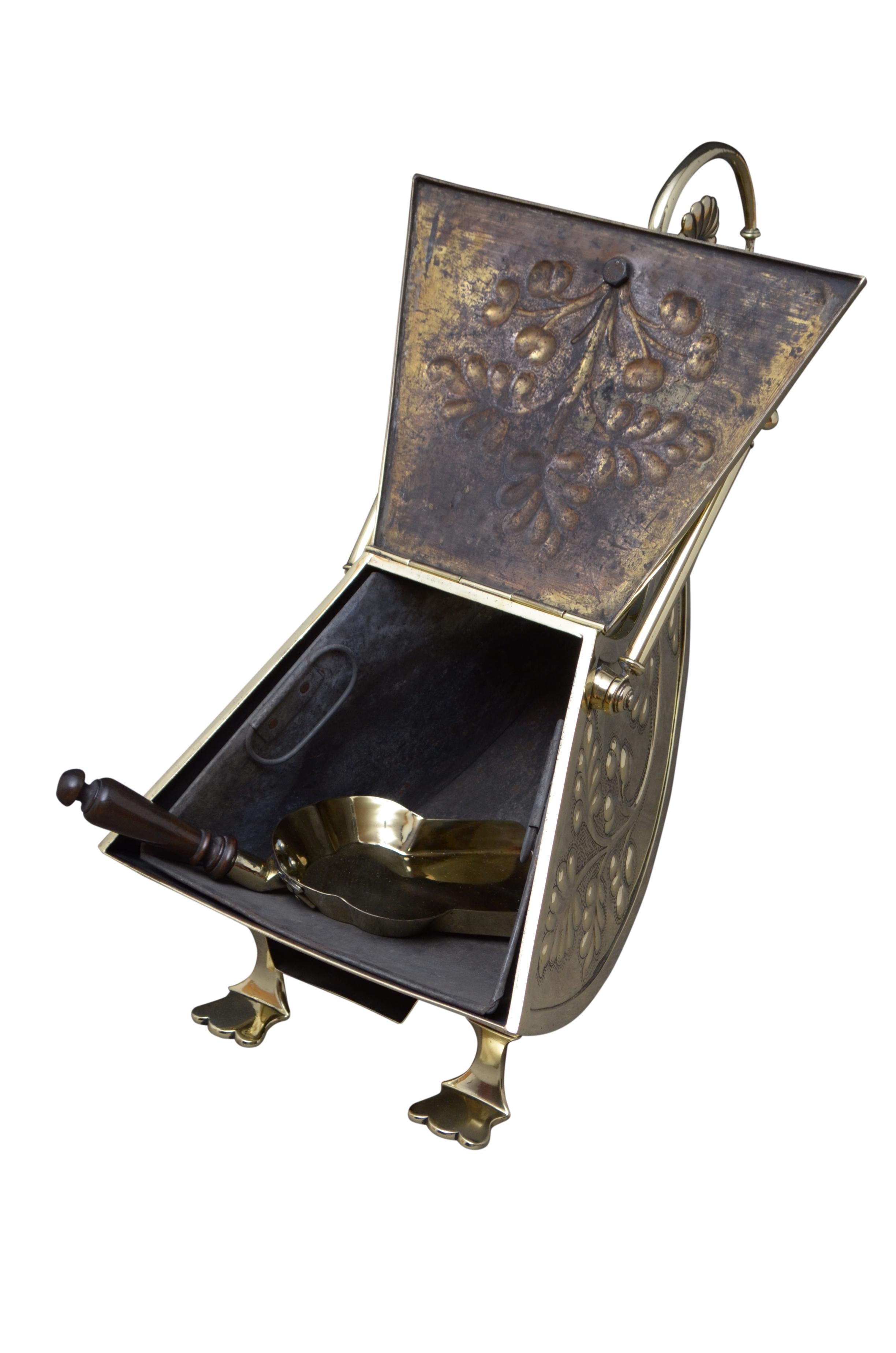Outstanding Late Victorian Coal Scuttle at 1stDibs | coal scuttle for sale