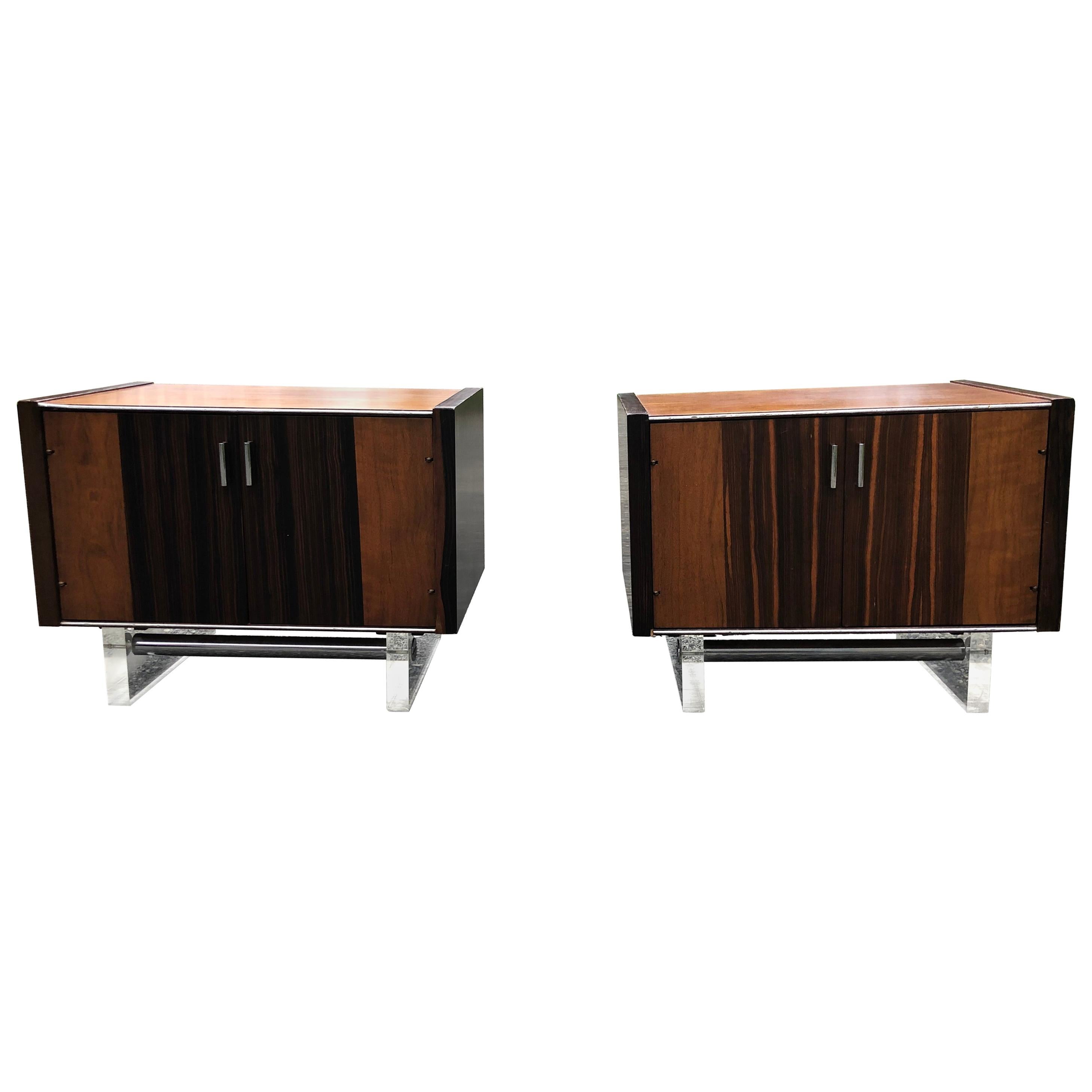 Sophisticated Mid-Century Modern Rectangular Console Cabinet For Sale ...