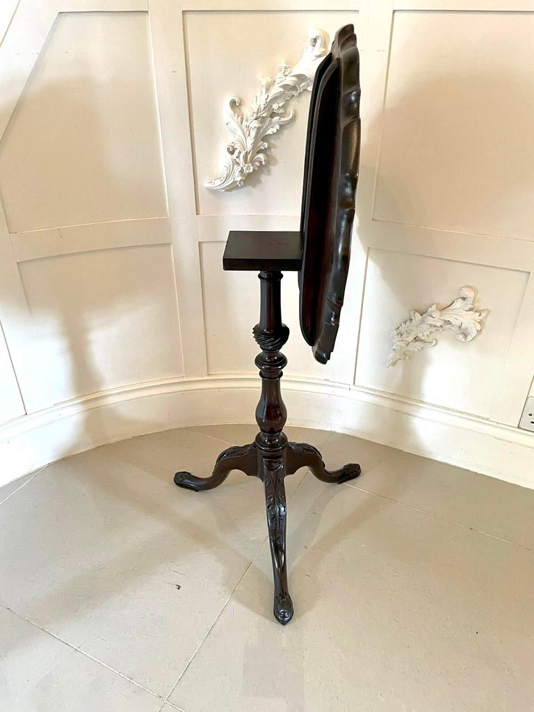 Outstanding Quality Antique Edwardian Carved Mahogany Lamp Table For ...