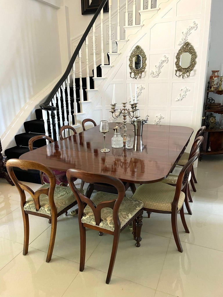 Outstanding Quality Antique Victorian Mahogany Metamorphic Dining Table ...