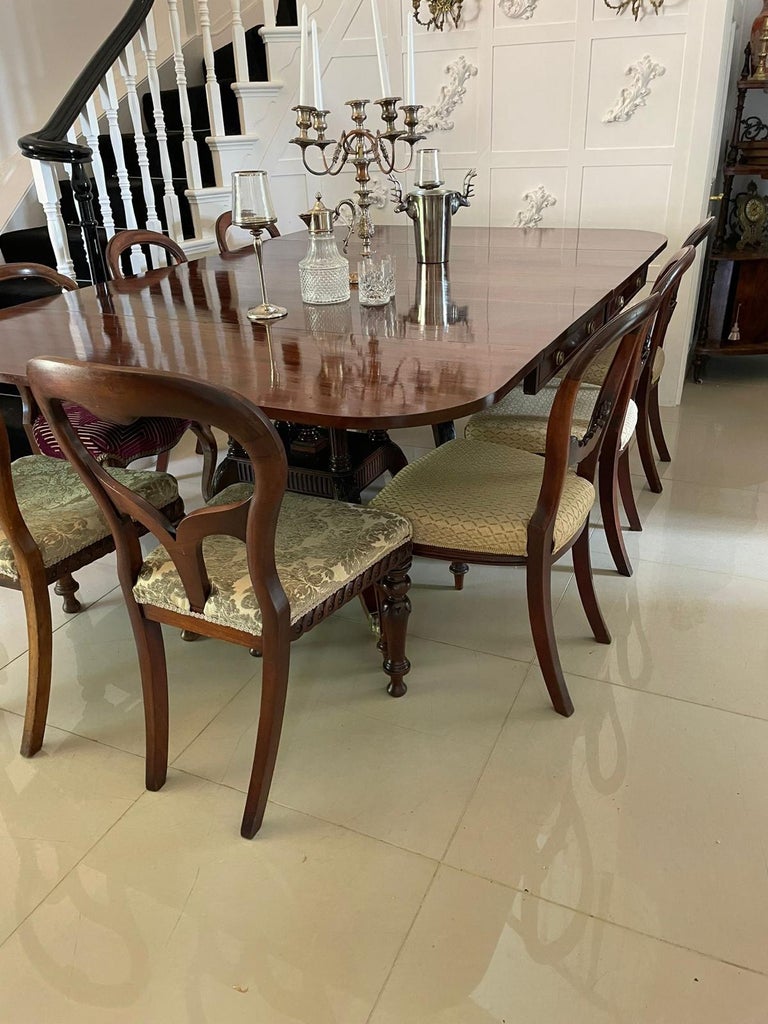 Outstanding Quality Antique Victorian Mahogany Metamorphic Dining Table ...