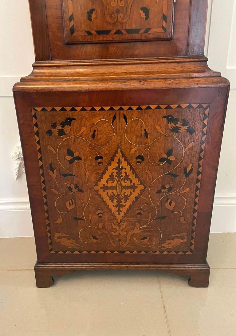 Outstanding Antique Inlaid Marquetry Oak and Mahogany George III ...
