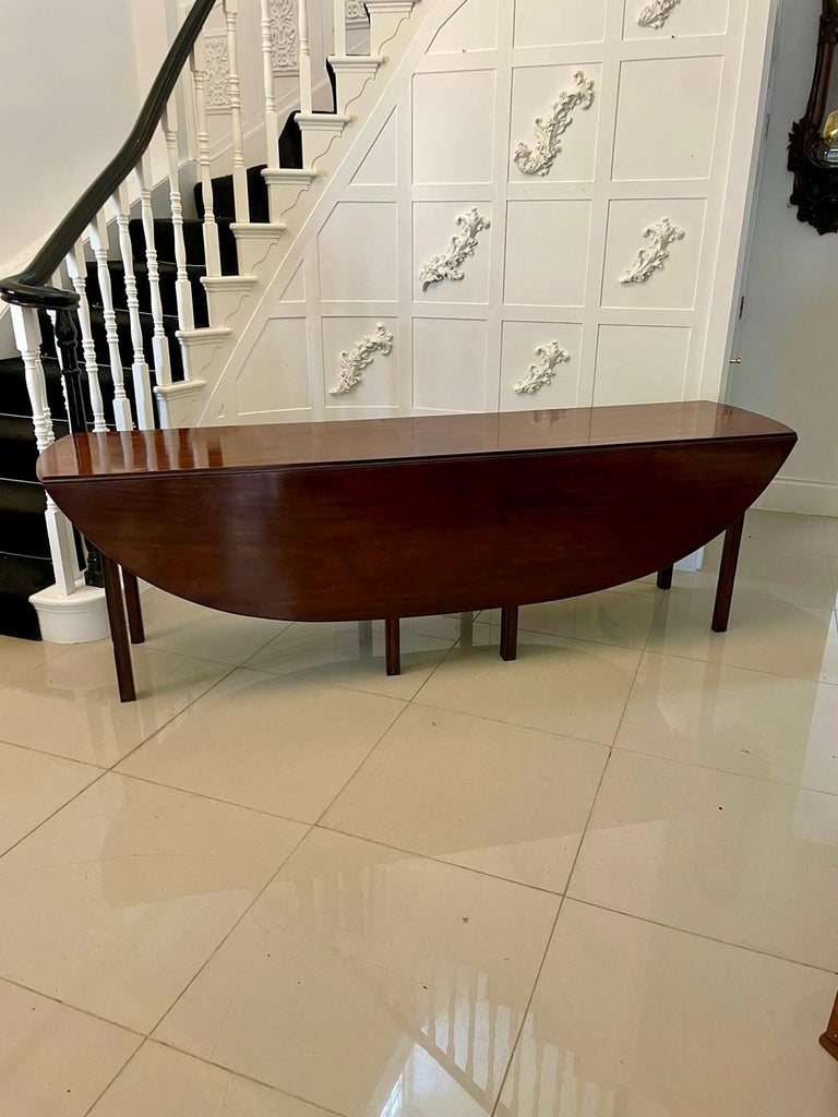 Outstanding Quality Large Antique George III Irish Mahogany Wake/Dining ...