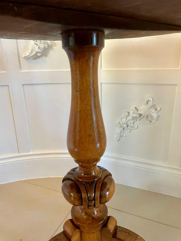 Outstanding Quality Large Antique Victorian Walnut Marquetry Inlaid ...