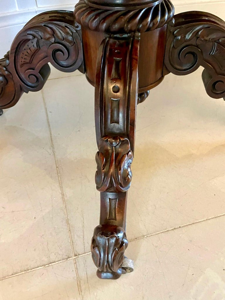 Outstanding Quality Victorian Carved Rosewood Sofa Table For Sale at ...