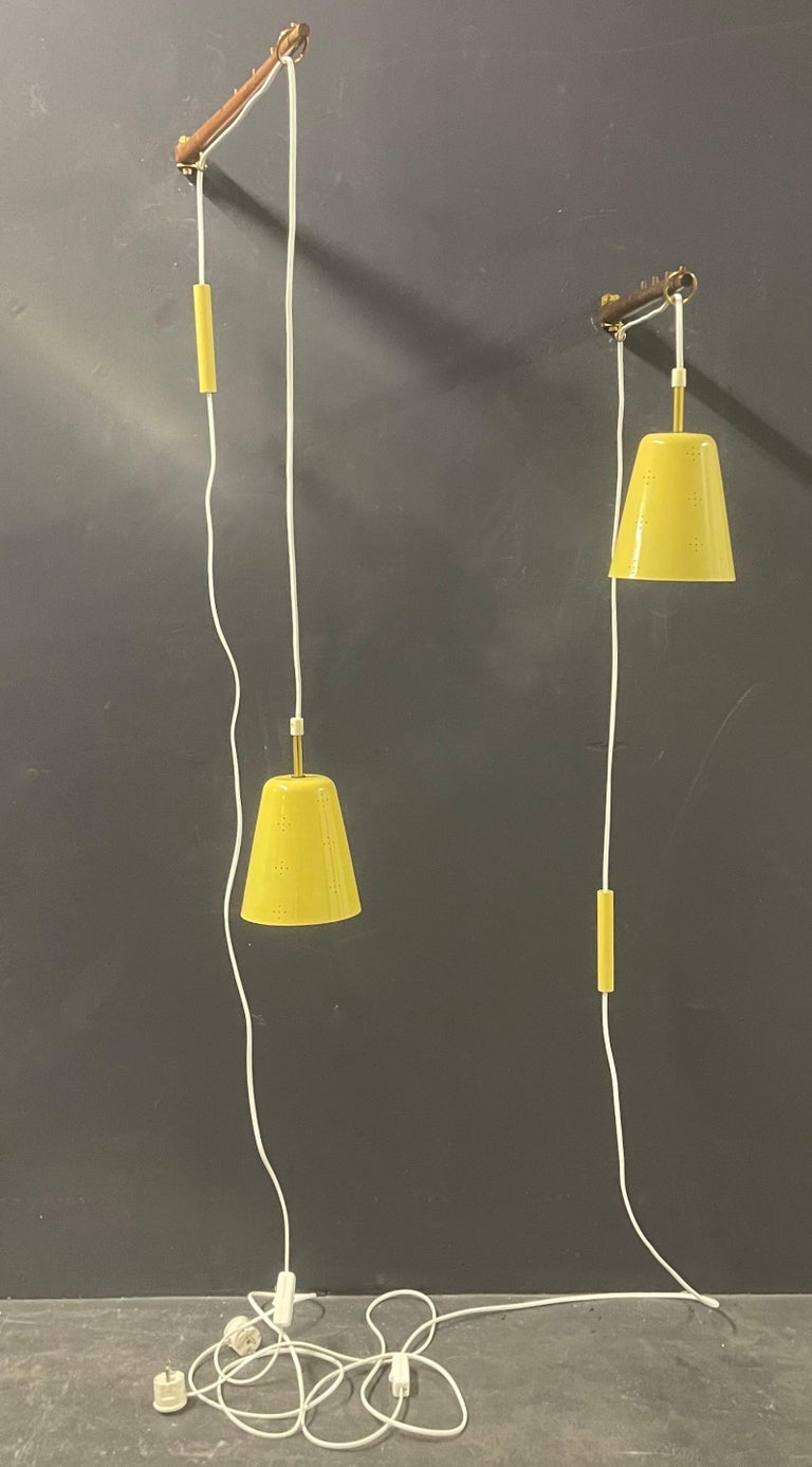 outstanding rare counterweight dornstab wall lamp For Sale at 1stDibs