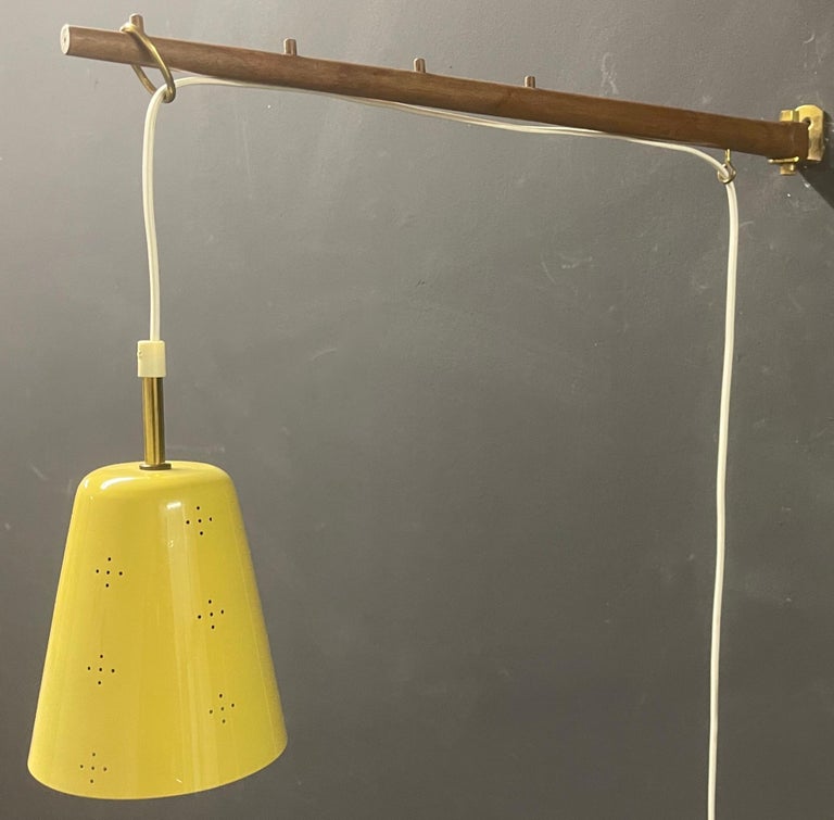 outstanding rare counterweight dornstab wall lamp For Sale at 1stDibs