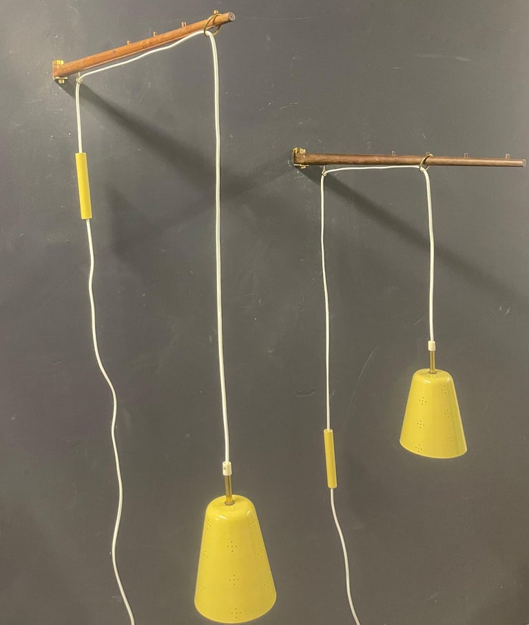 outstanding rare counterweight dornstab wall lamp For Sale at 1stDibs