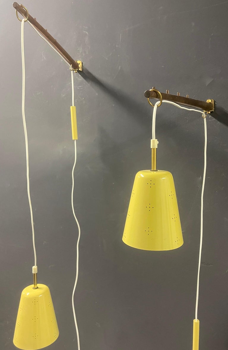 outstanding rare counterweight dornstab wall lamp For Sale at 1stDibs