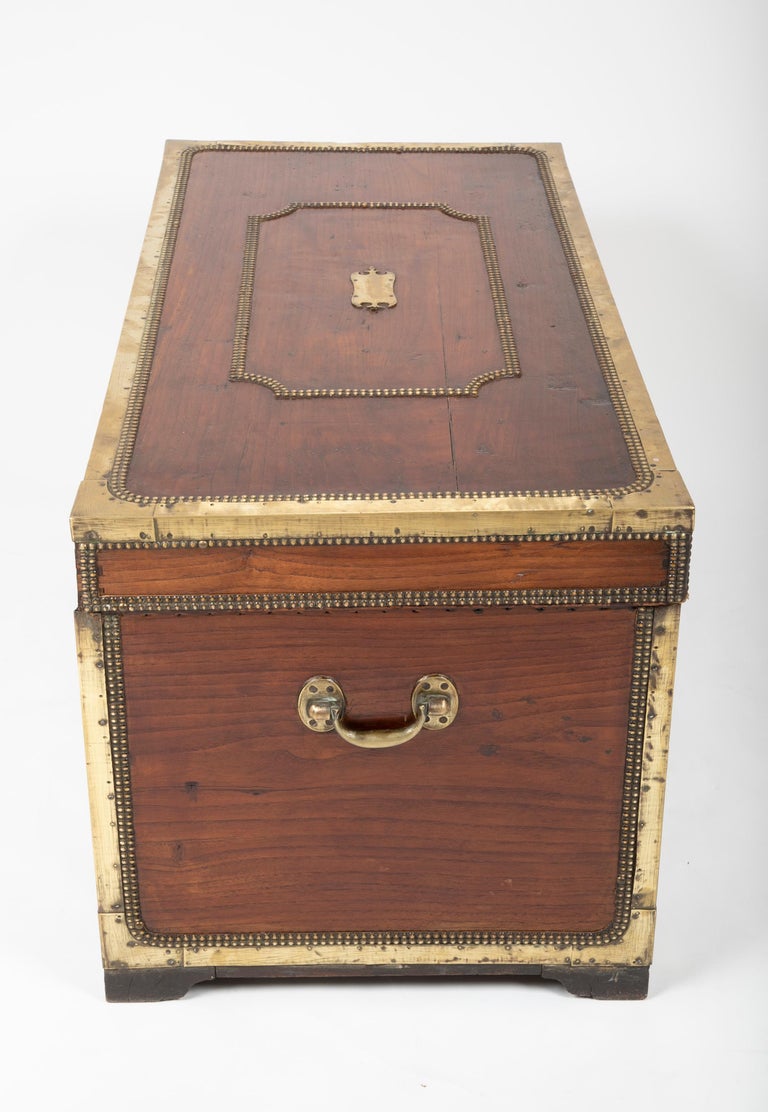 Outstanding Ship Captain's Sea Chest at 1stDibs