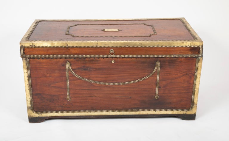 Outstanding Ship Captain's Sea Chest at 1stDibs