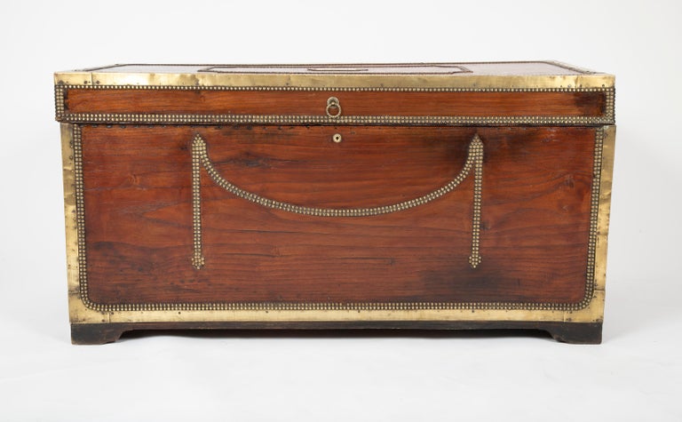 Outstanding Ship Captain's Sea Chest at 1stDibs