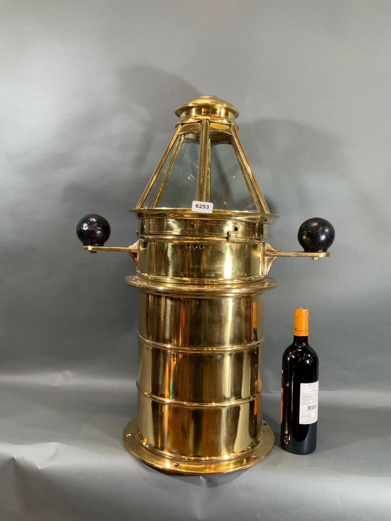 Outstanding Solid Brass Yacht Binnacle circa 1920 For Sale at 1stDibs