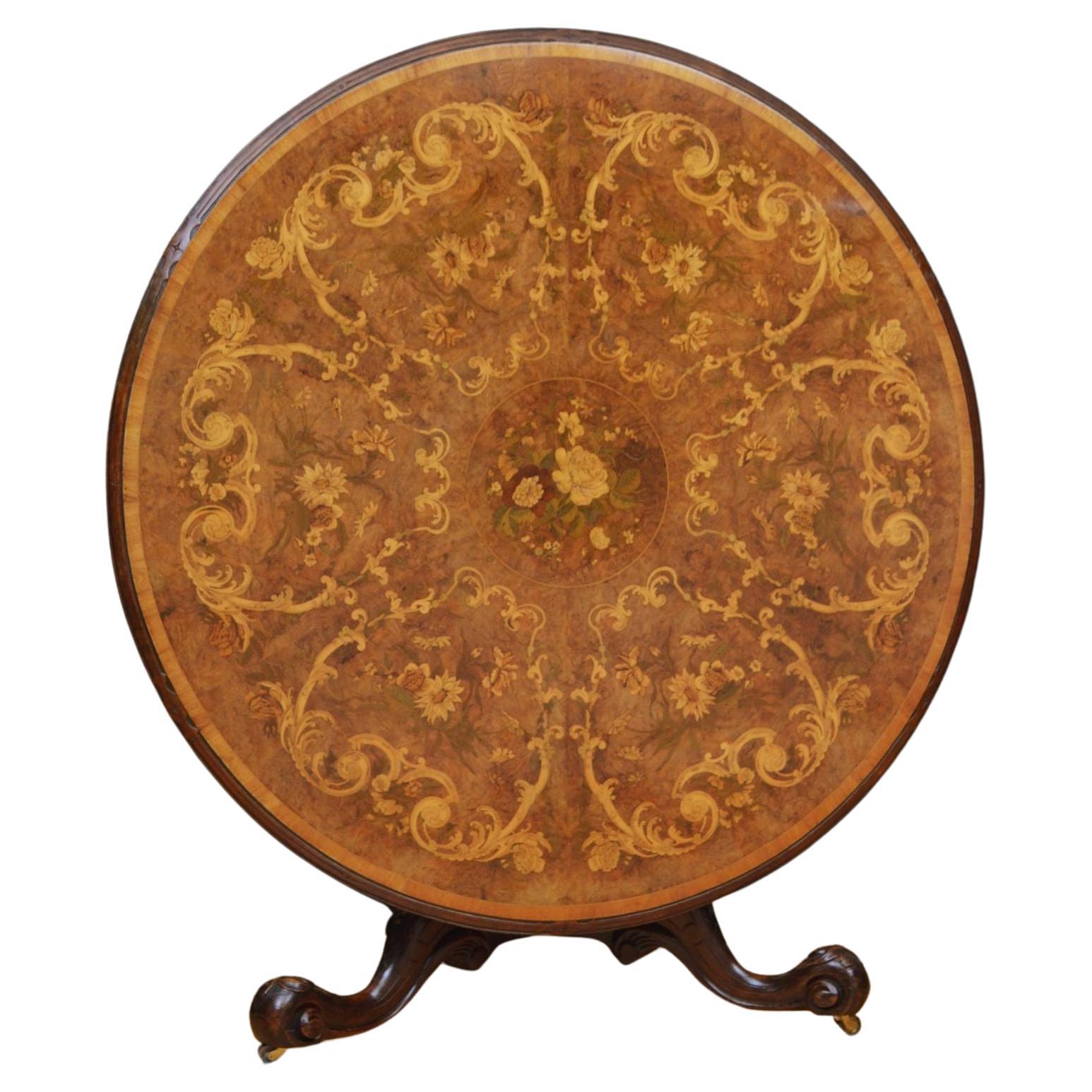 Victorian Round Dining Table Rosewood Centre Tables, 1860 at 1stDibs