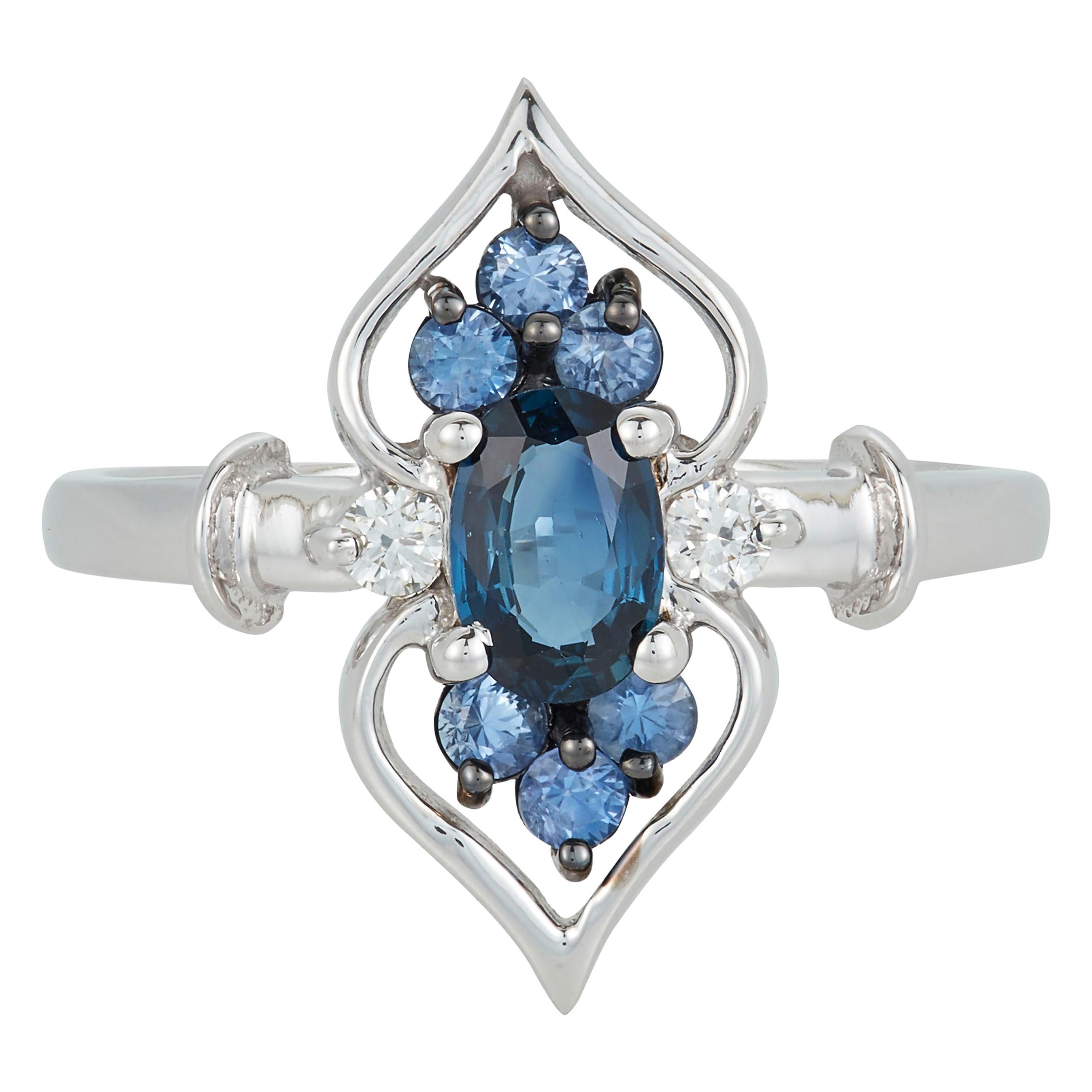Checkered Cut Green Amethyst 14 Karat Yellow Gold Diamond Art Deco ...