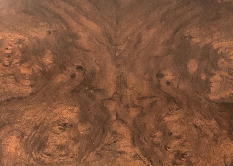 Oval Burl Veneer Conference Table For Sale at 1stDibs