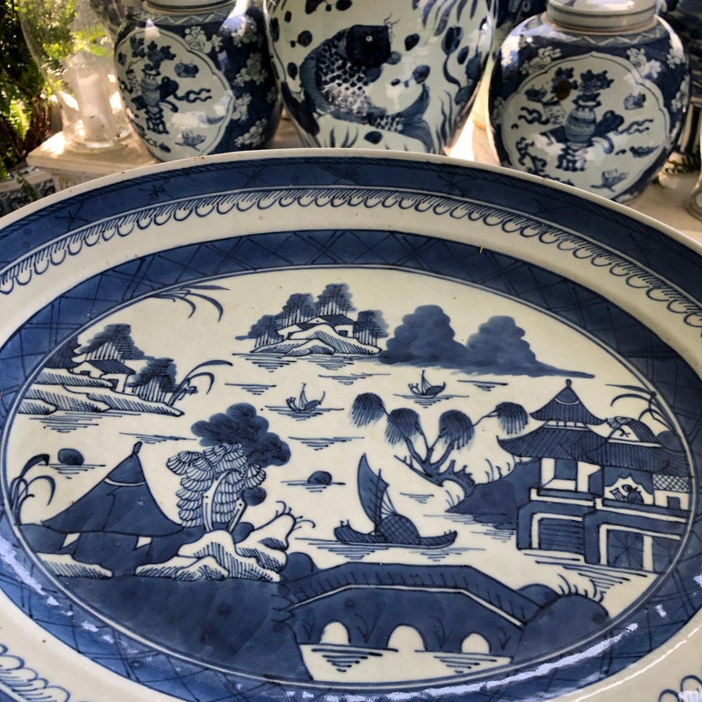 Oval Canton Platter at 1stDibs