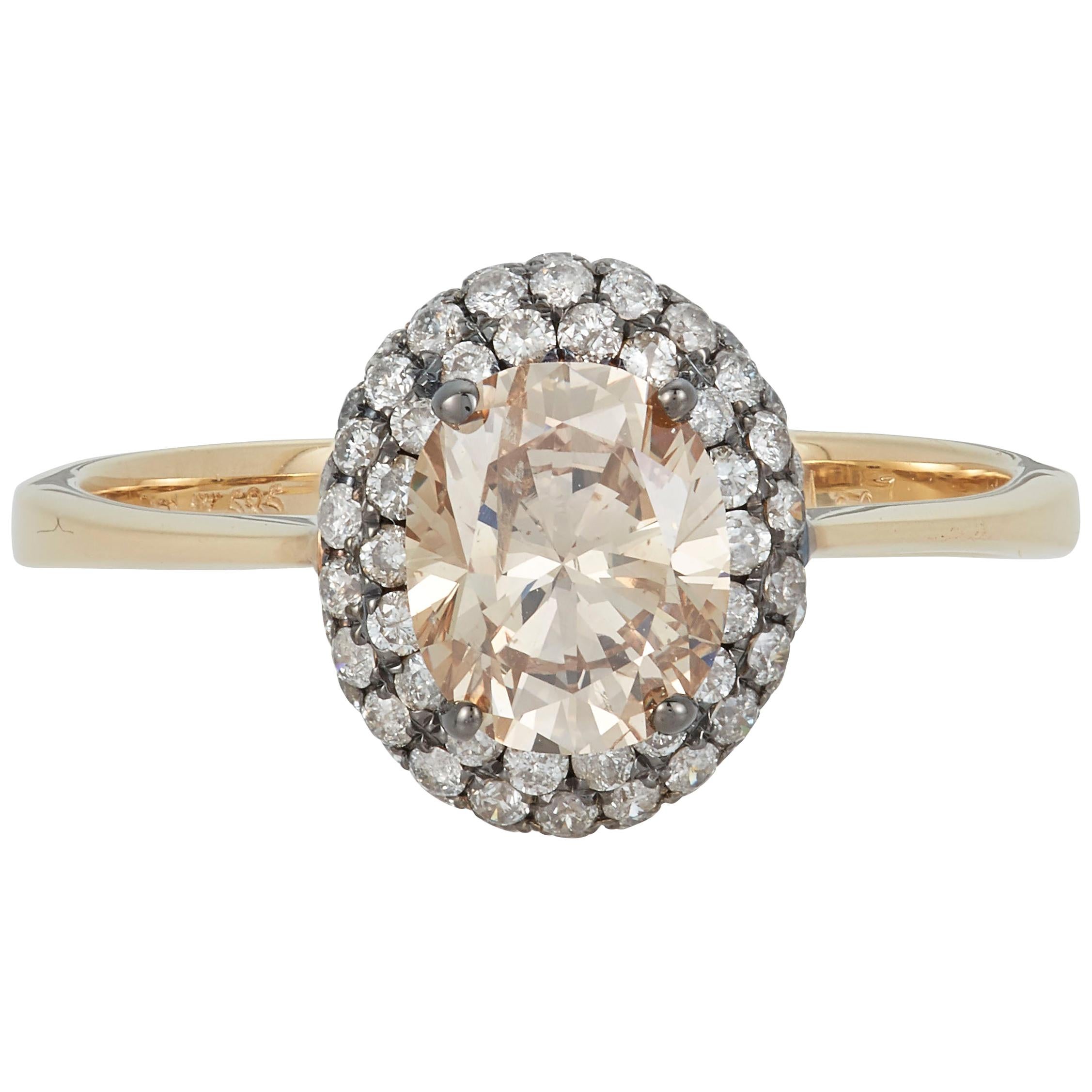 Cognac Color Diamond - 15 For Sale on 1stDibs